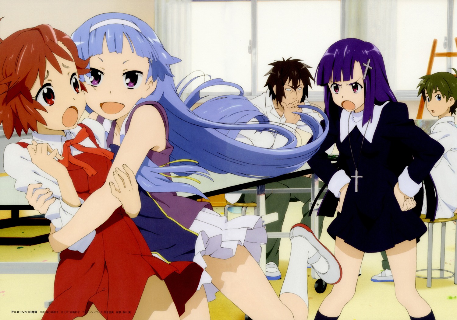 kannagi crazy shrine maidens aoba tsugumi hibiki daitetsu mikuriya jin nagi zange seifuku ...